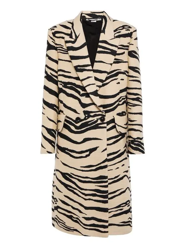 Stella McCartney Printed Double-breasted Coat - Multicoloured