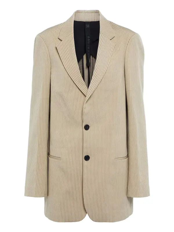 PETAR PETROV Isaac Striped Blazer - Beige