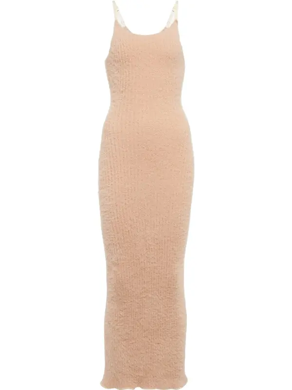 MAISON MARGIELA Ribbed-knit Midi Dress - Pink
