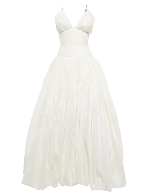 DANIELLE FRANKEL Bridal Leith Silk Taffeta Gown - White