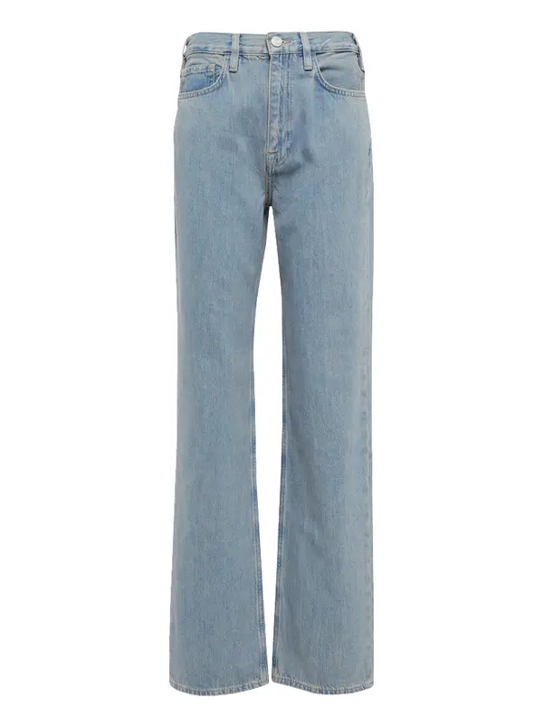 FRAME Le Jane High-rise Straight-leg Jeans - Blue