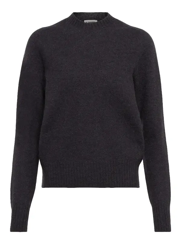 JIL SANDER Crew-neck Wool Sweater - Grey