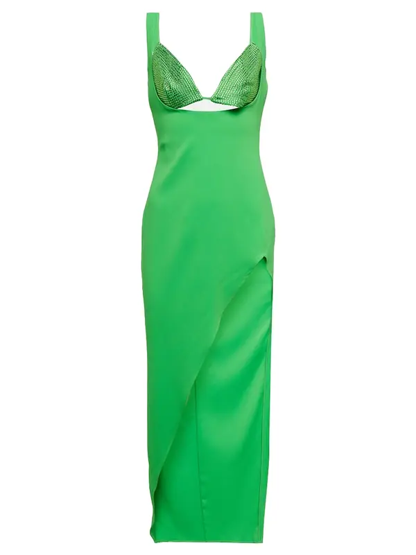 Giuseppe Di Morabito Crystal-embellished Midi Dress - Green