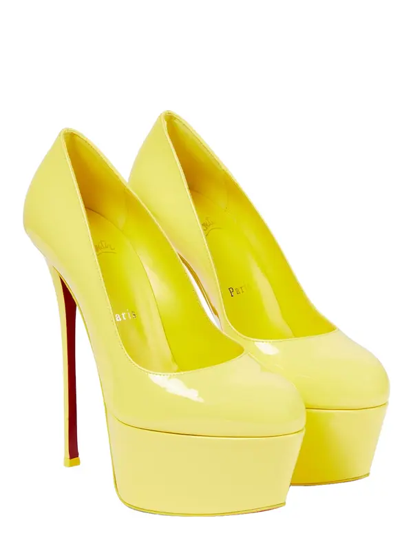CHRISTIAN LOUBOUTIN Dolly Alta Platform Pumps - Pink