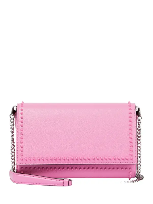 CHRISTIAN LOUBOUTIN Paloma Leather Clutch - Pink