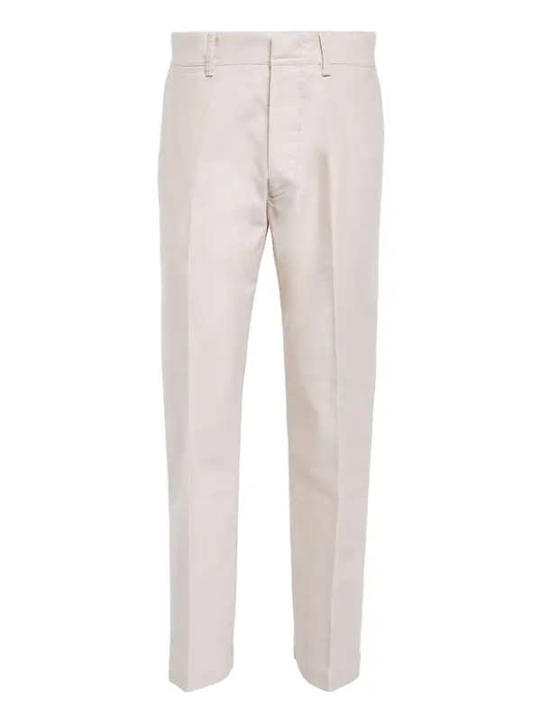 TOM FORD Cotton Chino Sport Pants - Grey