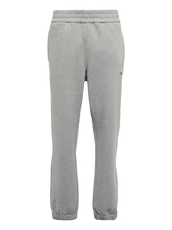Zegna Logo Cotton Sweatpants - Grey