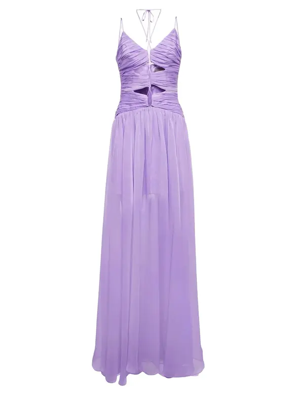 RASARIO Cutout Gown - Purple