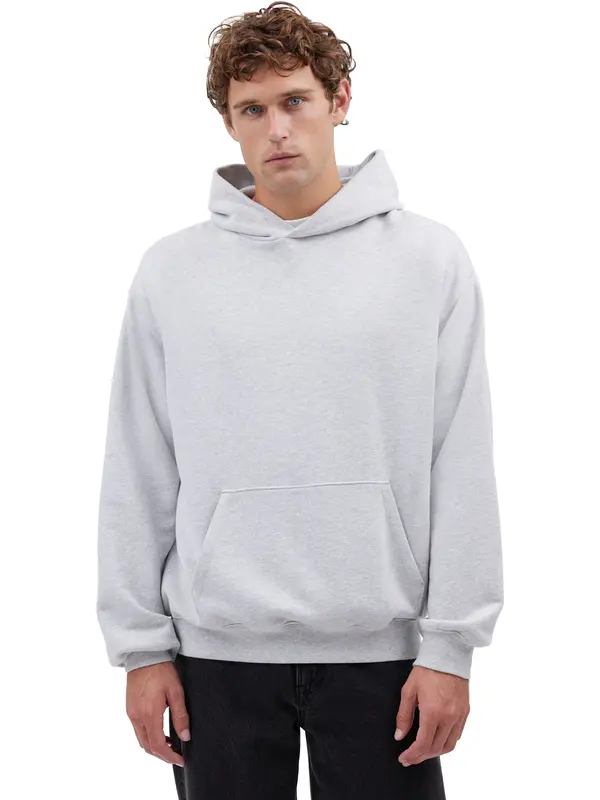 Madewell The Mccarren Midweight Hoodie Sweatshirt - Light Heather Grey