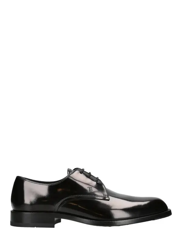 TOD'S Leather Derby Shoes - Black