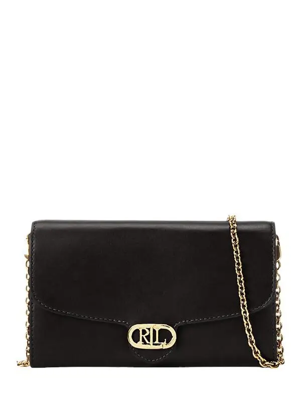 Ralph Lauren Leather Adair Crossbody - Black