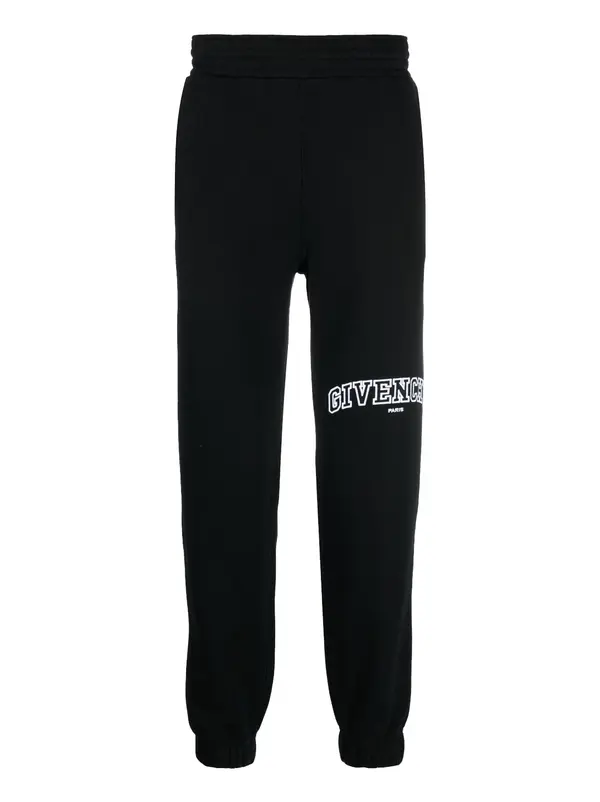 Givenchy Logo-embroidered Tapered Sweatpants - Black