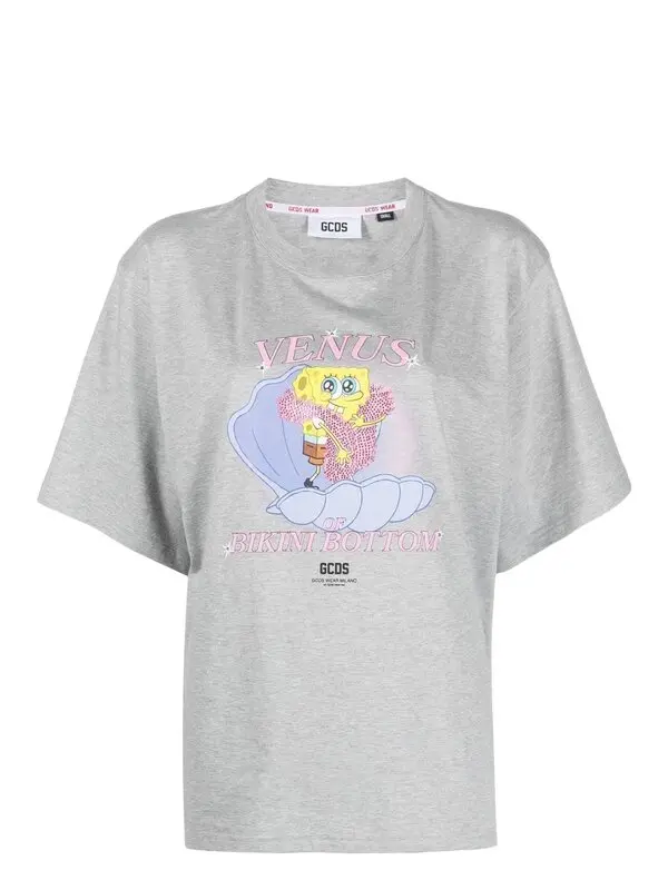 Gcds X Spongebob Squarepants™ Printed T-shirt - Grey