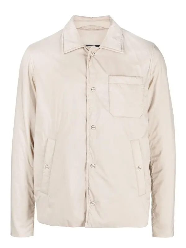 Herno Chantilly Buttoned Jacket - Neutrals