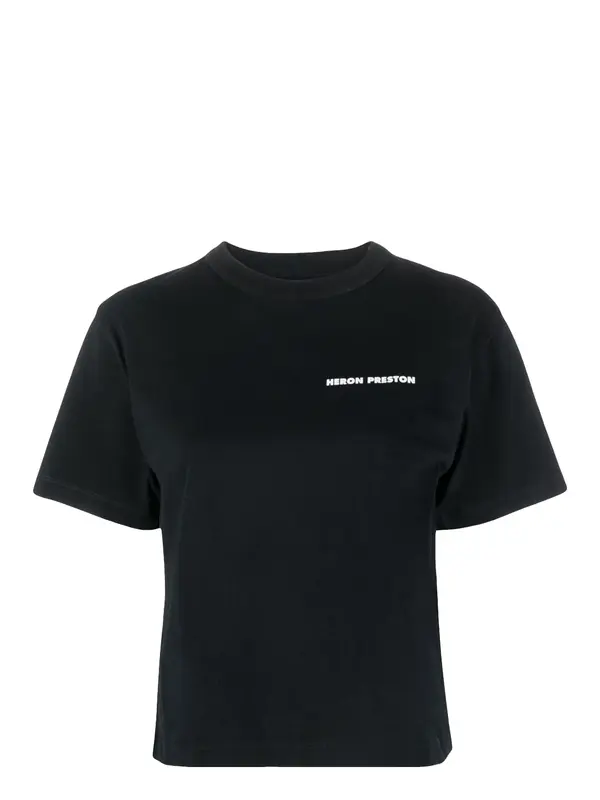Heron Preston Logo-print Organic Cotton T-shirt - Black