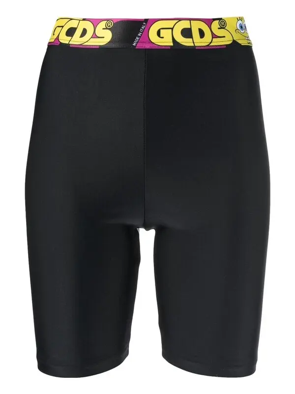 Gcds Knee-high Legging Shorts - Black