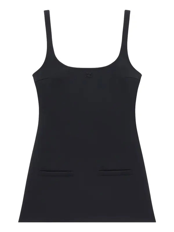 COURREGES Trapeze Mini Dress - Black