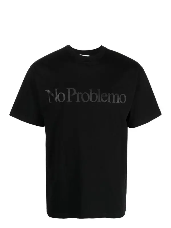 Aries No Problemo Print T-shirt - Black