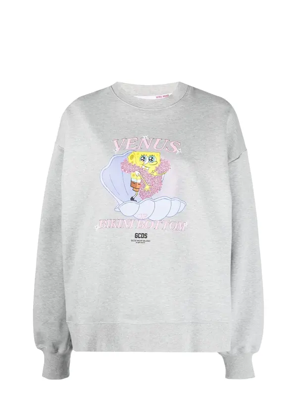 Gcds Spongebob Graphic Sweatshirt - Grey