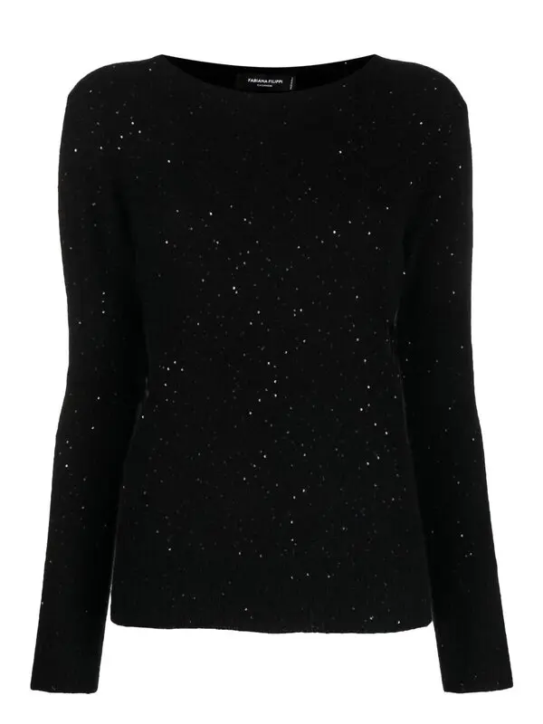 Fabiana Filippi Long-sleeve Jumper - Black