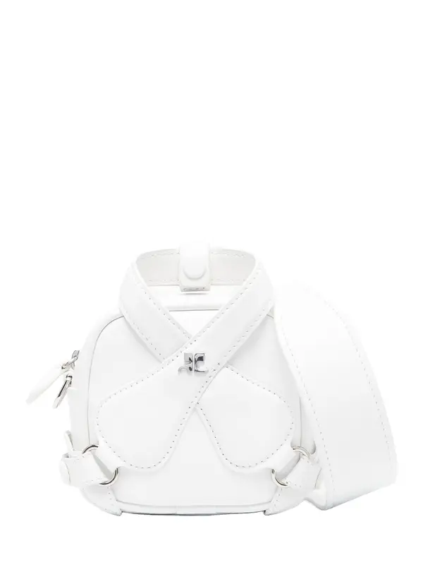COURREGES Twisted-strap Tote Bag - White