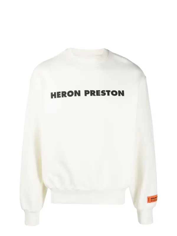 Heron Preston Logo-print Organic Cotton Sweatshirt - White