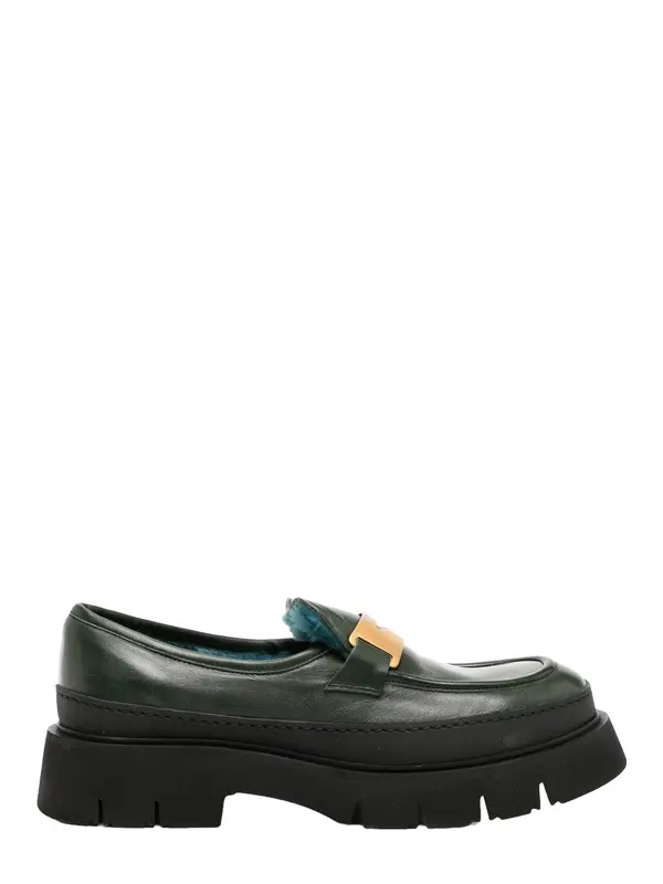 MADISON.MAISON Logo-plaque Loafers - Black