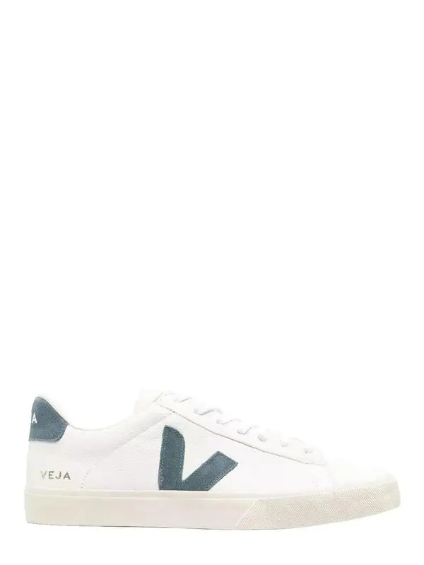 VEJA Logo Detail Calf Leather Sneakers - White