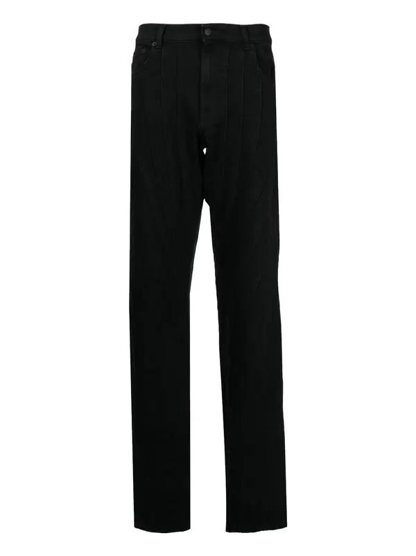 MUGLER Spiral-seam Trousers - Black