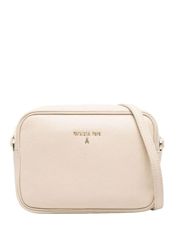 Patrizia Pepe Faux Leather Cross Body Bag - Neutrals