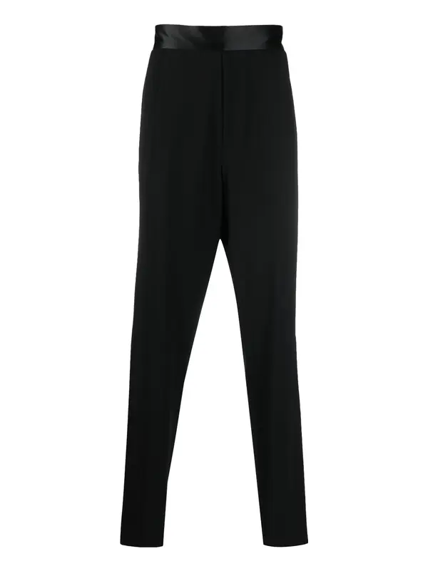 Giorgio Armani Tapered-leg Trousers - Black