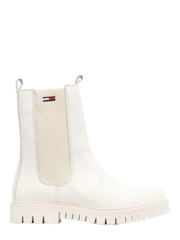 Tommy Hilfiger Leather Chelsea Boots - Neutrals