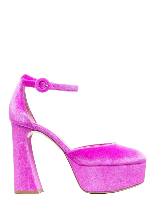 GIANVITO ROSSI 120mm Heeled Suede Pumps - Pink