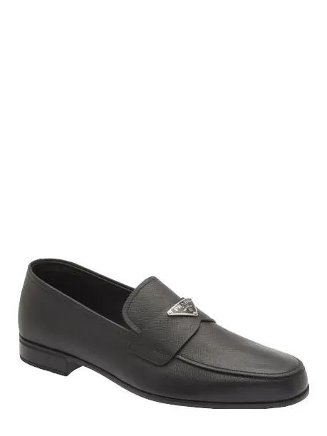 Prada Saffiano Leather Loafer - Nero