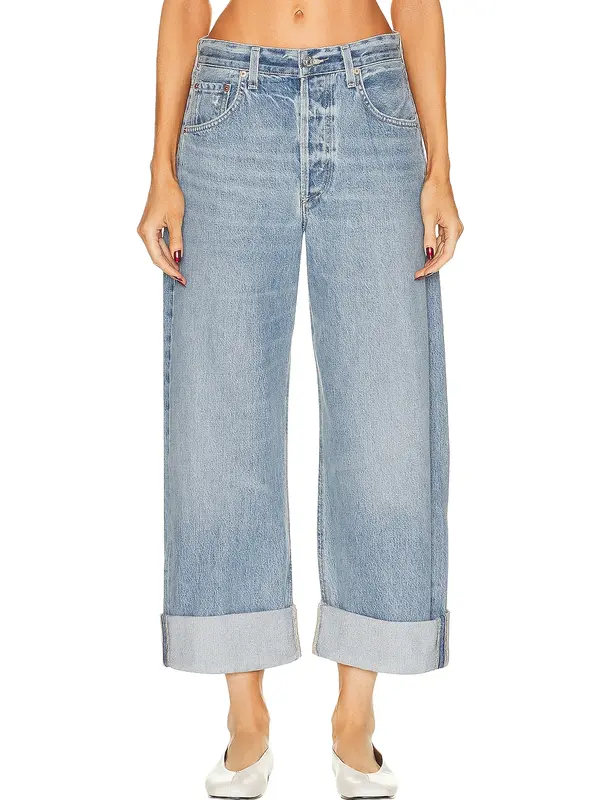 Citizens Of Humanity Ayla Baggy Cuffed Crop Jeans - Skylights
