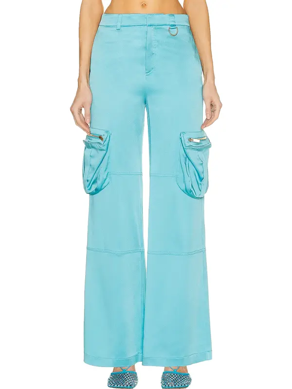 Blumarine Wide Leg Cargo Pant - Butterfly
