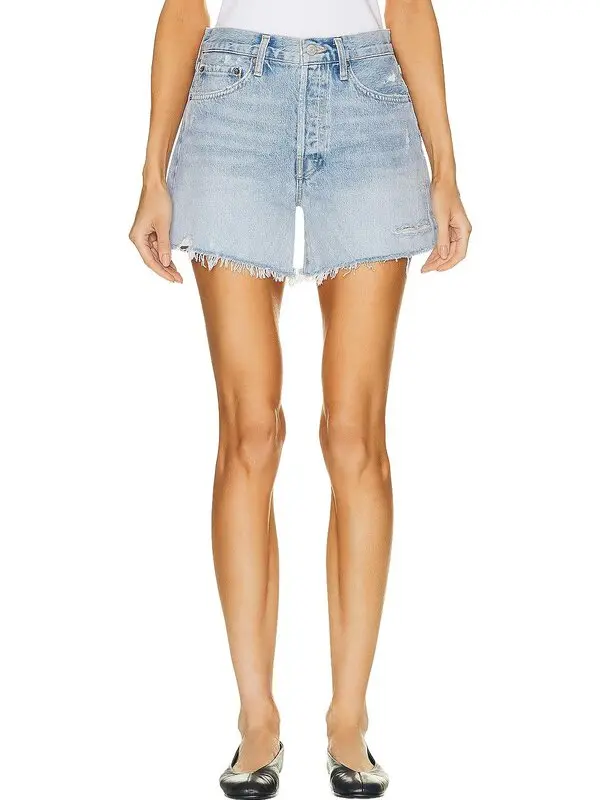 AGOLDE Parker Long Denim Short - Swapmeet