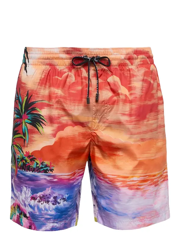 Dolce & Gabbana Printed Board/boxer Swim Shorts - Multicoloured