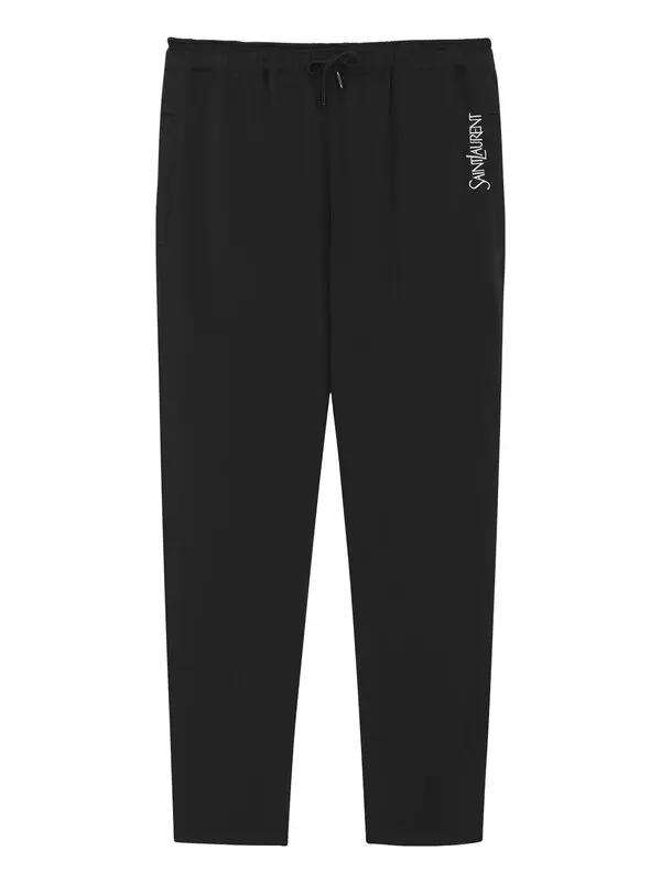 Saint Laurent Logo Sweatpants - Black