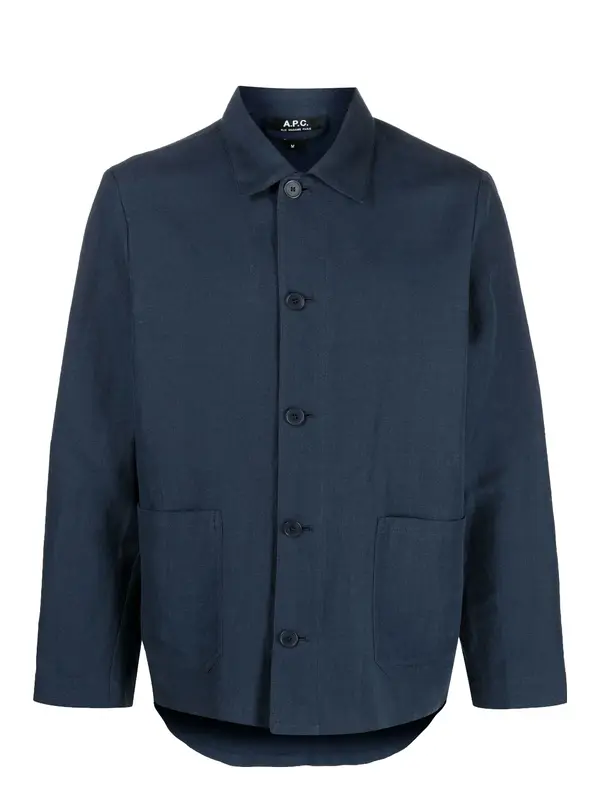 A.p.c. Button-up Jacket - Blue
