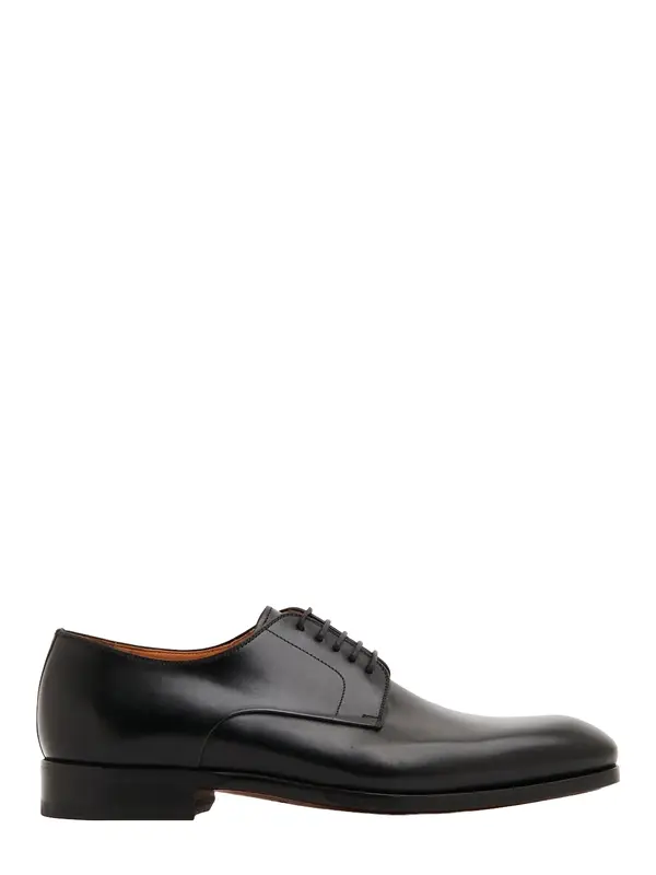 Magnanni Leather Oxford Shoes - Black