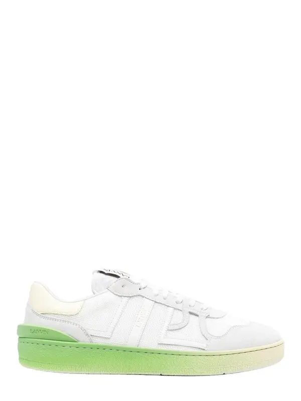 LANVIN Panelled Low-top Sneakers - White/ Yellow