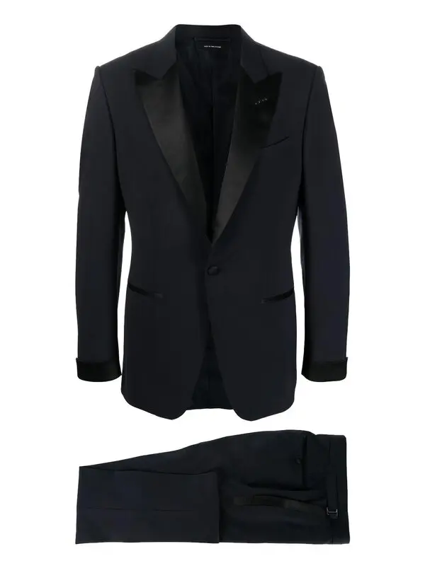 TOM FORD Tailored Single-breasted Tuxedo Suit - Blue
