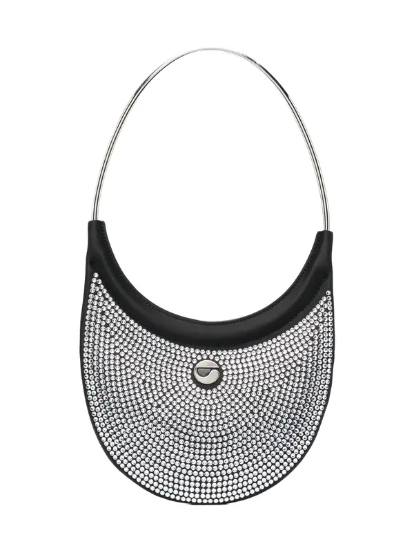 Coperni Crystal-embellished Swipe Bag - Black