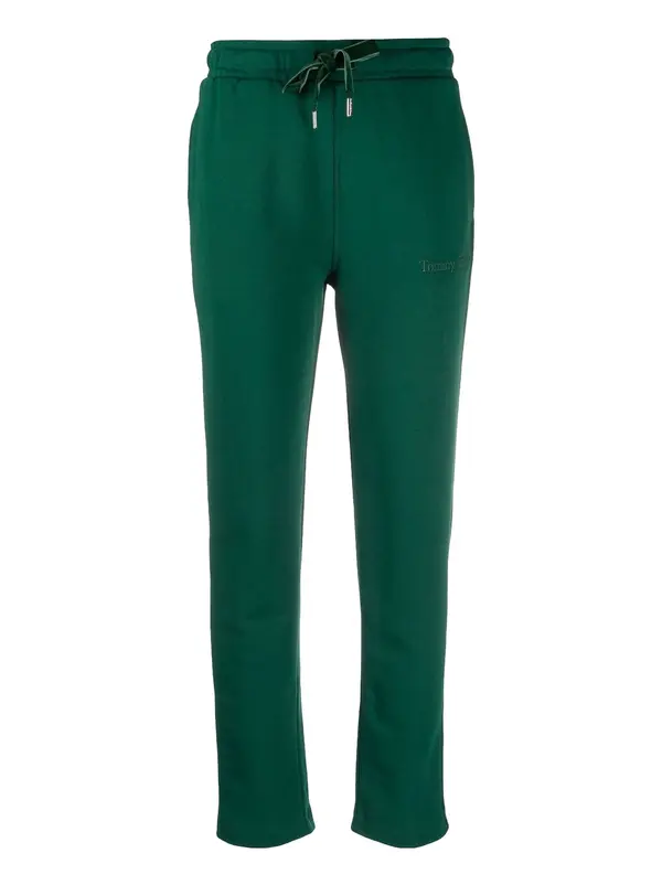 Tommy Hilfiger Logo-embroidered Cotton Sweatpants - Green