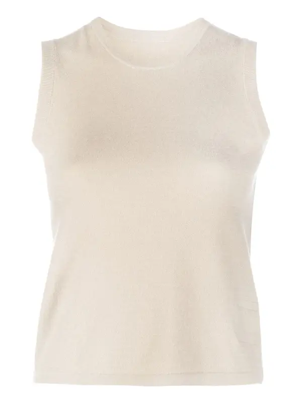 Frenckenberger Cashmere Knitted Tank Top - Neutrals