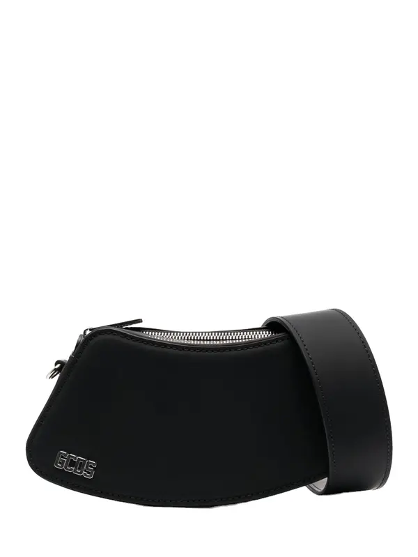 Gcds Logo-lettering Shoulder Bag - Black