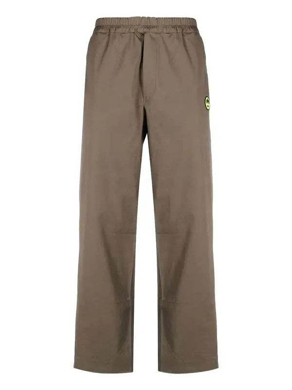 BARROW Elasticated-waist Chino Trousers - Green