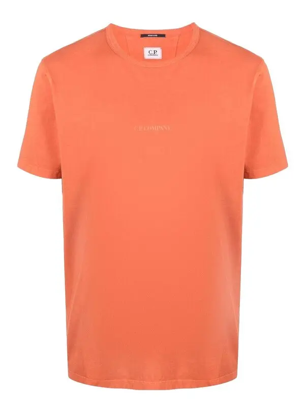 C.P. COMPANY Logo-print T-shirt - Orange