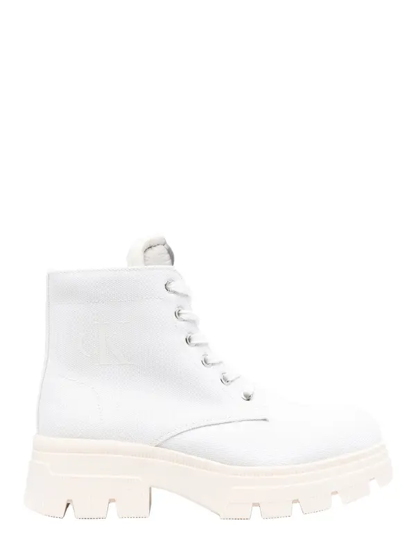 Calvin Klein Lace-up Ankle Boots - White